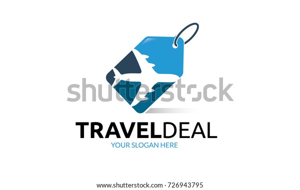 Travel Deal Logo Stock Vector (Royalty Free) 726943795