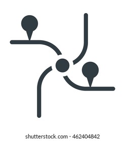 Travel Distance Vector Icon Stock Vector (Royalty Free) 462404842 ...