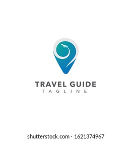 Travel Guide Map Logo Brand Stock Vector (Royalty Free) 1621374967