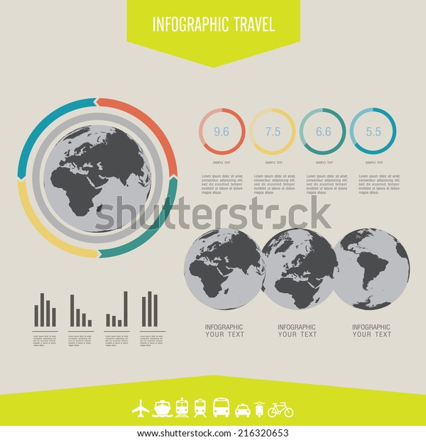 Travel Infographics Data Icons Elements Stock Vector (Royalty Free ...