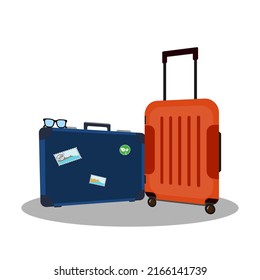 Travel On White Background Vector Graphics Stock Vector (Royalty Free ...
