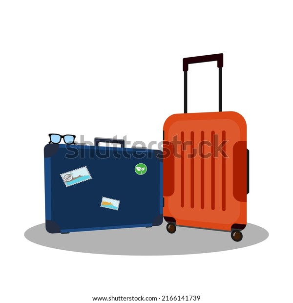 Travel On White Background Vector Graphics Stock Vector Royalty Free