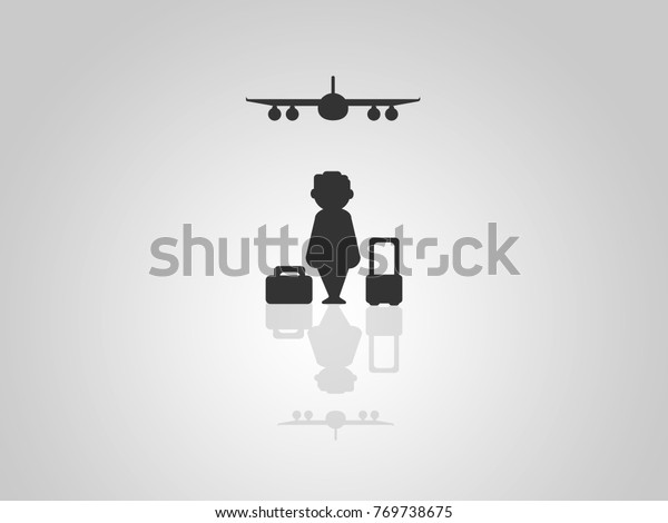 Travel People Icon Vector Design Ideas Stock Vector (Royalty Free ...