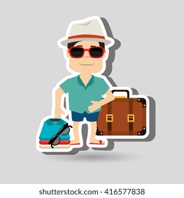 Vector Set Traveler Stock Vector (Royalty Free) 1349536001