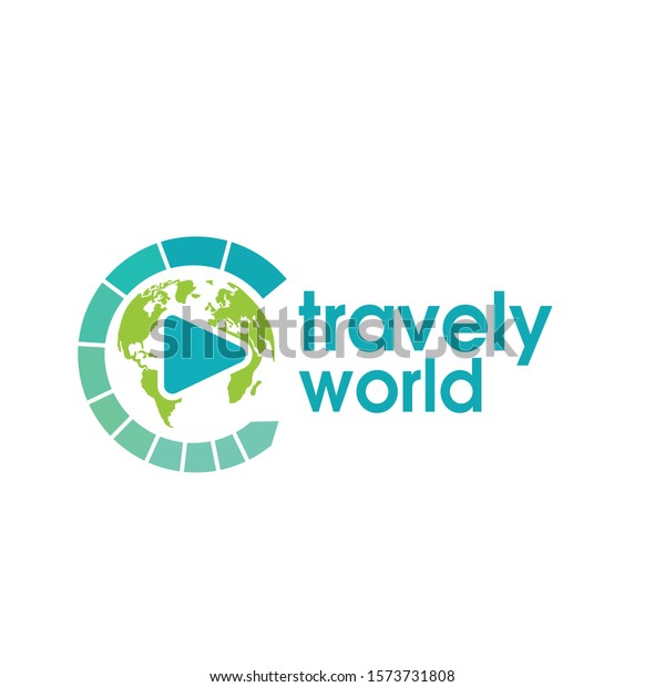 Travel World Logo Designs Simple Stock Vector (Royalty Free) 1573731808 ...