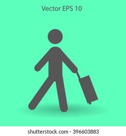 Traveler Vector Illustration Stock Vector (Royalty Free) 396603883 ...