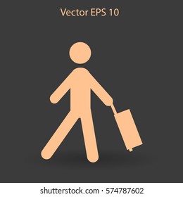 Traveler Vector Illustration Stock Vector (Royalty Free) 574787602 ...