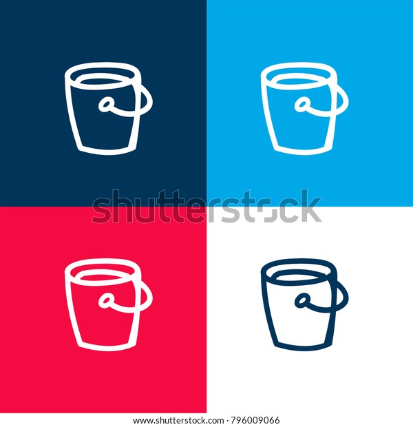 Tray Hand Drawn Outline Four Color: เวกเตอร์สต็อก (ปลอดค่าลิขสิทธิ์ ...