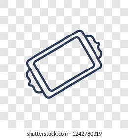Tray Icon Trendy Linear Tray Logo Stock Vector (Royalty Free ...
