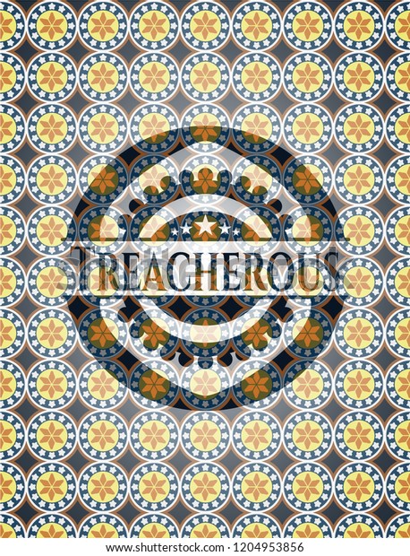 Treacherous Arabesque Emblem Background Arabic Decoration 스톡 벡터(로열티 프리 ...