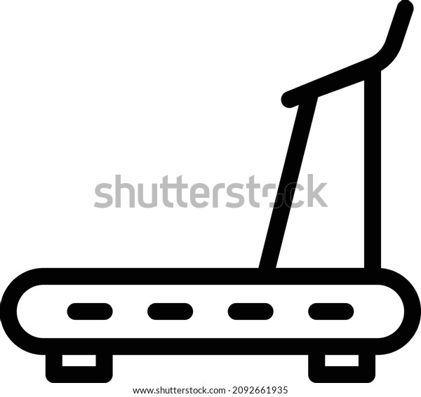 Treadmill Vector Illustration On Transparent Background 库存矢量图（免版税 ...