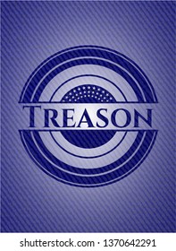 Treason Emblem Jean Background Stock Vector (Royalty Free) 1370642291 ...