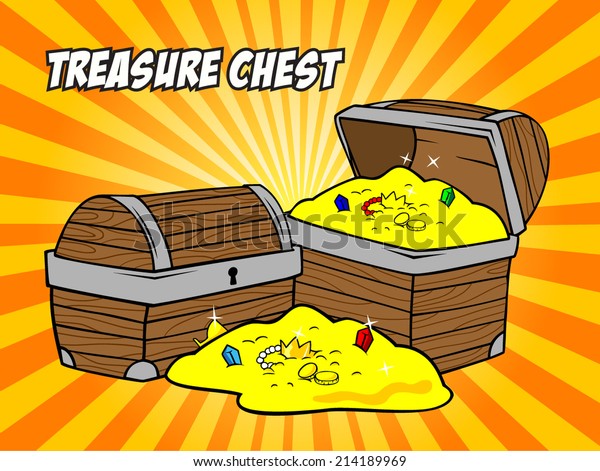 Treasure Chest Cartoon Stock Vector (Royalty Free) 214189969