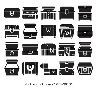 Chest Icon Design Vector Symbol Treasure Stock Vector (Royalty Free ...