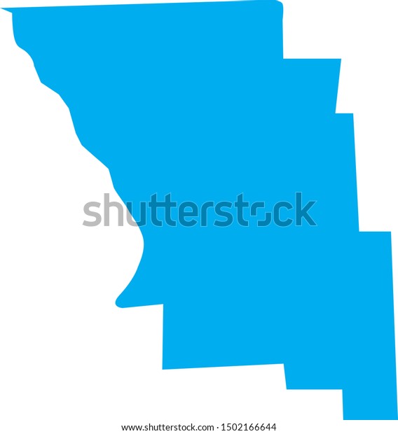 Treasure County Map Montana State Stock Vector (Royalty Free ...