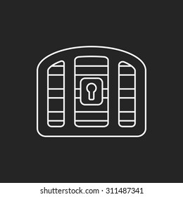 Treasure Line Icon Stock Vector (Royalty Free) 311487341 | Shutterstock