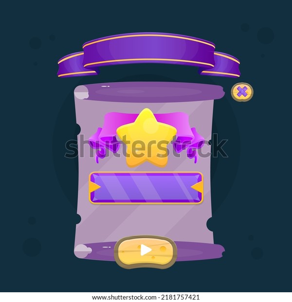 Treasure Map Pop Up Window Play: vector de stock (libre de regalías ...