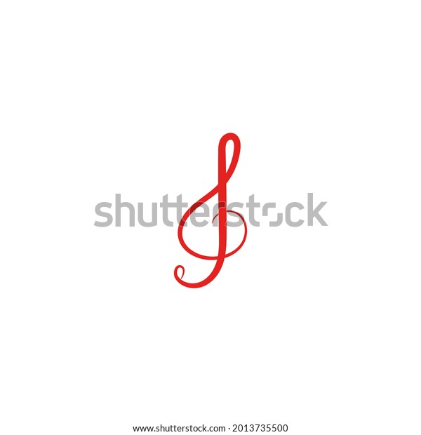 Treble Clef Vector Illustration Musical Symbol Stock Vector (Royalty ...