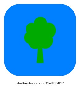 Tree App Icon On White Stock Vector (Royalty Free) 2168832817 ...
