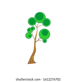 Tree Beautiful Round Leaf Pattern Stock Vector (Royalty Free ...