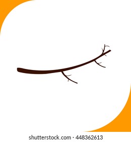 Tree Branch Sign Brown Icon On Stock Vector (Royalty Free) 448362613 ...