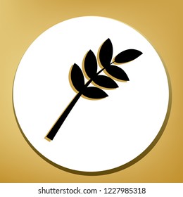 Tree Branch Sign Vector Black Icon Stock Vector (Royalty Free ...