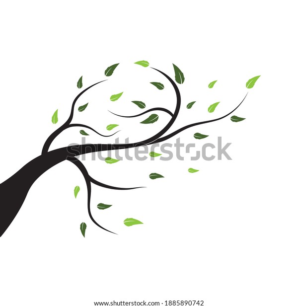 Tree Branch Vector Ilustration Design Template Stock Vector (Royalty ...