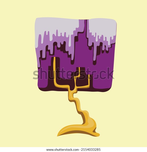 Tree Cartoon Vector Illustration Game Background Stock Vector (Royalty ...