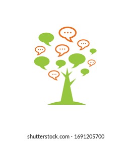Vector Abstract Green Tree Messages Stock Vector (Royalty Free) 281562524