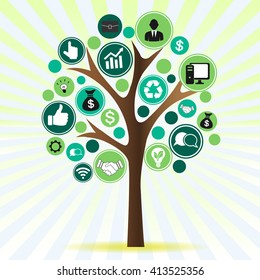Medical Tree Concept Your Design Stock Vector (Royalty Free) 87695746