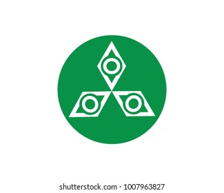 Tree Diamond Logo Business Template Vector Stock Vector (Royalty Free ...
