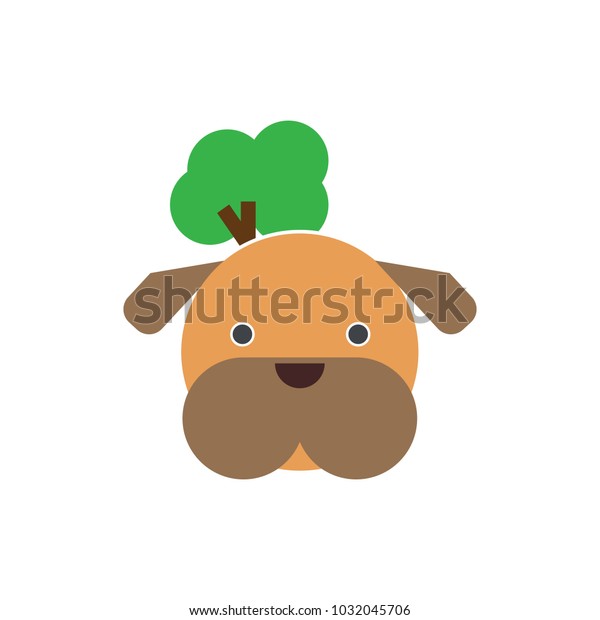 Tree Dog Logo Icon Design Stock Vector (Royalty Free) 1032045706 ...