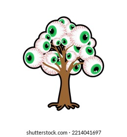 Tree Eyes Eyed Tree Vector Illustration Stock Vector (Royalty Free ...
