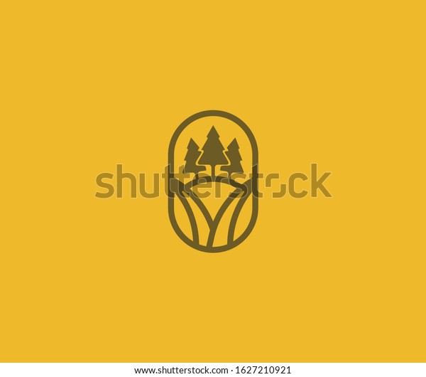 Tree Farm Logo Icon Premium Design: เวกเตอร์สต็อก (ปลอดค่าลิขสิทธิ์ ...