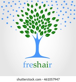 「Tree Fresh Air Vector Illustration」のベクター画像素材（ロイヤリティフリー） 461057947 ...