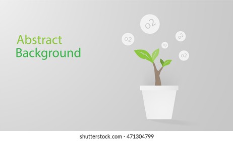 Tree Green Color Background Paper 3d Stock Vector (Royalty Free ...