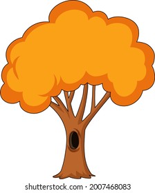 Tree Tree Hole Cartoon Style Isolated Stock Vector (Royalty Free ...