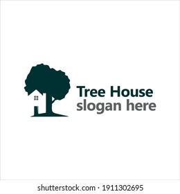 Tree House Logo Design Vector Stock Vector (Royalty Free) 1911302695 ...