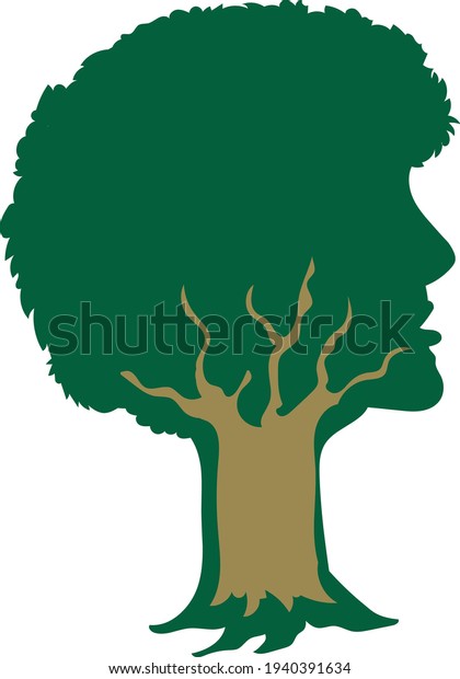 Tree Human Face Stock Illustration Vector Stock Vector (Royalty Free ...