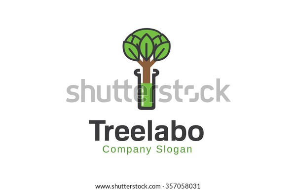 Tree Laboratory Beaker Logo Vector Symbol Stock Vector (Royalty Free ...