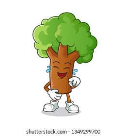 Tree Laughing Loudly Mascot Vector Cartoon Stock Vector (Royalty Free ...