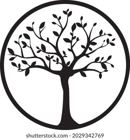 Tree Life Tree Circle Vector Art Stock Vector (Royalty Free) 2029342769 ...
