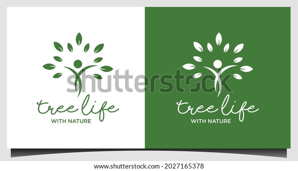 Tree Life Logo Design Vector Stock Vector (Royalty Free) 2027165378 ...