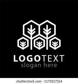Tree Line Art Logo Icon Vector Stock Vector (Royalty Free) 1173317314