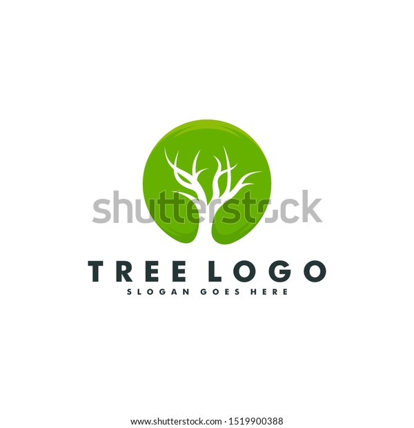 Tree Logo Design Forest Icon Vector Stock Vector (Royalty Free) 1519900388