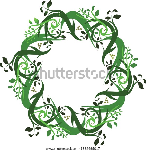 Tree Logos Plantation Greening Activities Stock Vector (Royalty Free ...