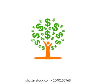 Tree Money Symbol Stock Vector (Royalty Free) 1040158768