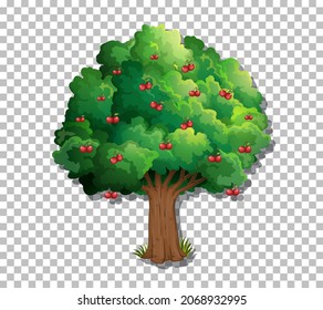 Tree On Transparent Background Illustration Stock Vector (Royalty Free ...