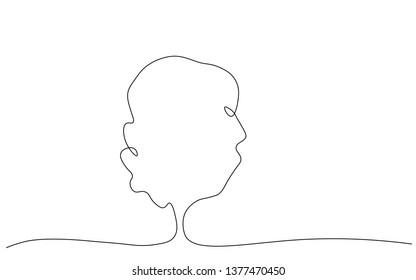 Tree One Line Drawing Isolated On Stock Vector (Royalty Free) 1377470450