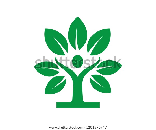 Tree People Logo Template Illustration Stock Vector (Royalty Free ...